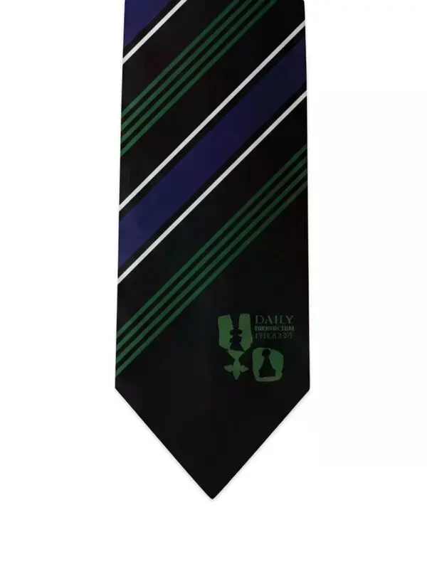Henrik Vibskov Striped Neck Tie - Black
