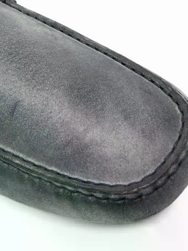 TOD'S Gommino Suede Driver Loafers - Grey