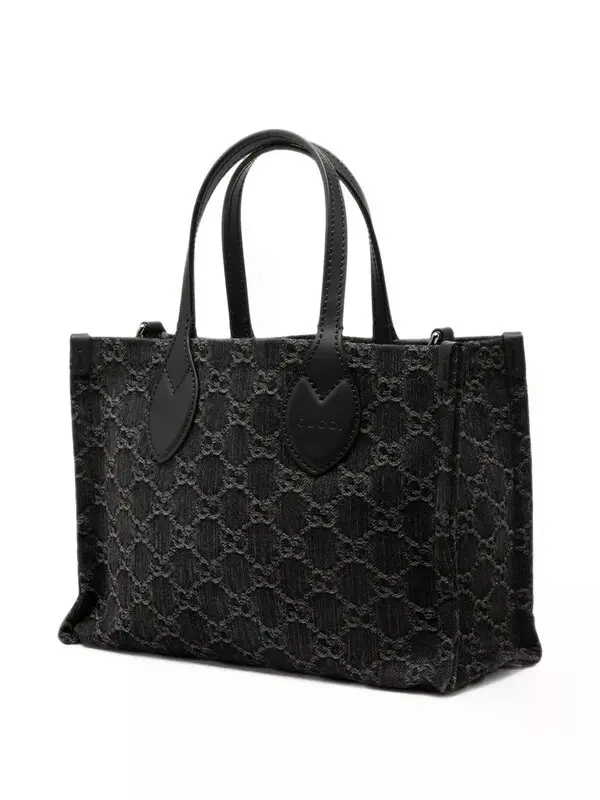 Gucci 2016-2026 Medium Gg Denim Ophidia Tote Satchel