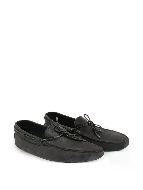 TOD'S Gommino Loafers With Bow Detail - Black