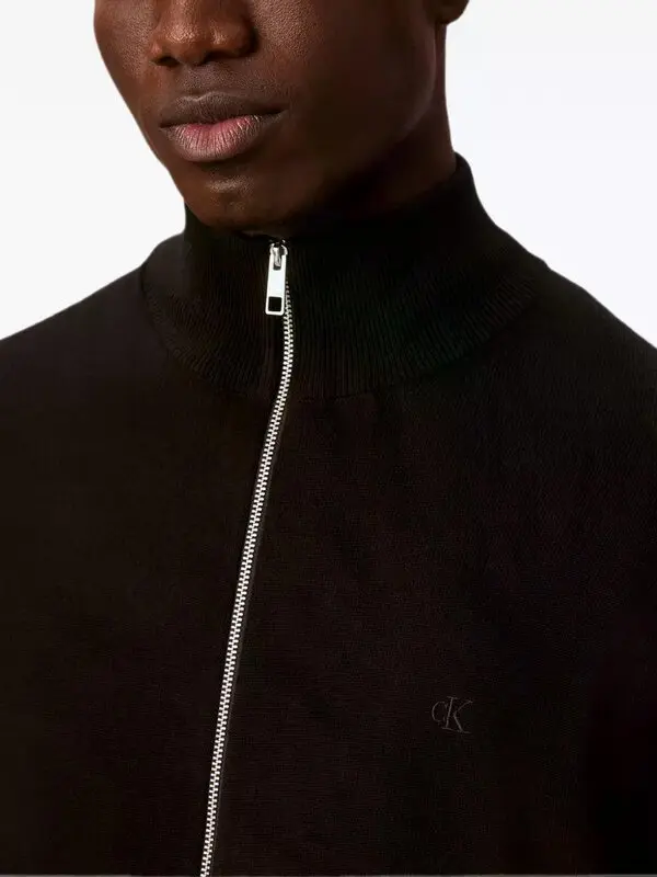 Calvin Klein Zip-up High-neck Cardigan