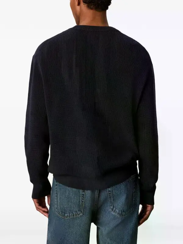 Calvin Klein Waffle-knit Logo-patch Sweater