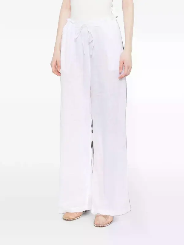 JAMES PERSE Drawstring Linen Trousers
