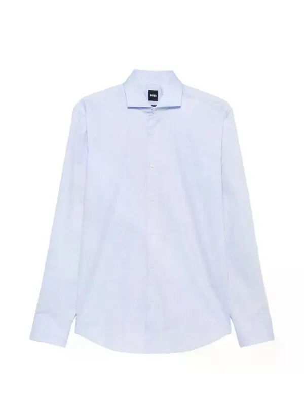 BOSS Micro-pattern Long-sleeve Shirt