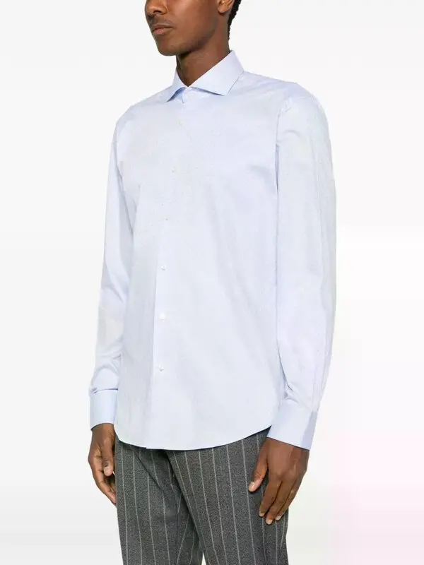 BOSS Micro-pattern Long-sleeve Shirt