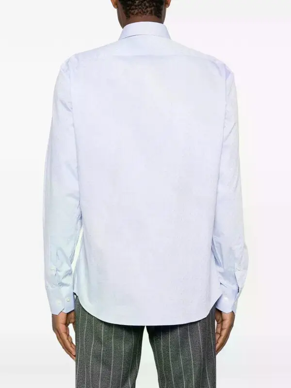 BOSS Micro-pattern Long-sleeve Shirt