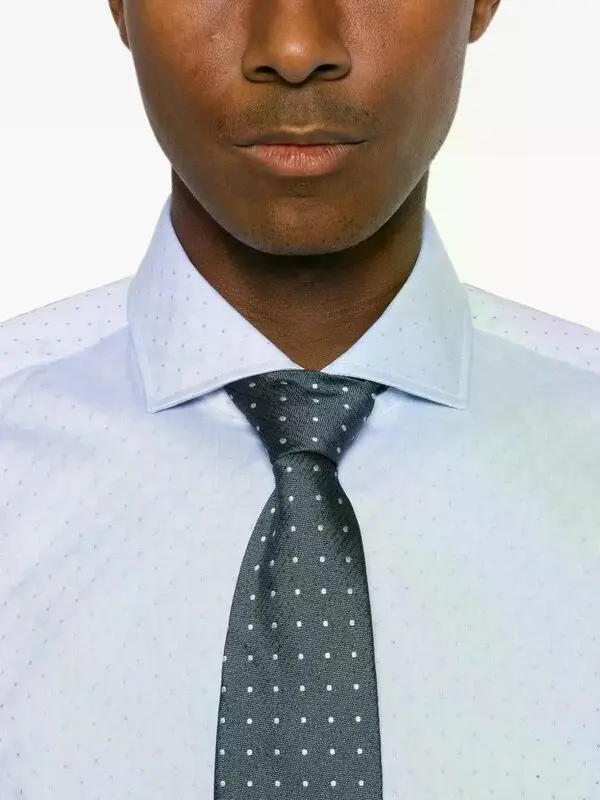 BOSS Micro-pattern Long-sleeve Shirt