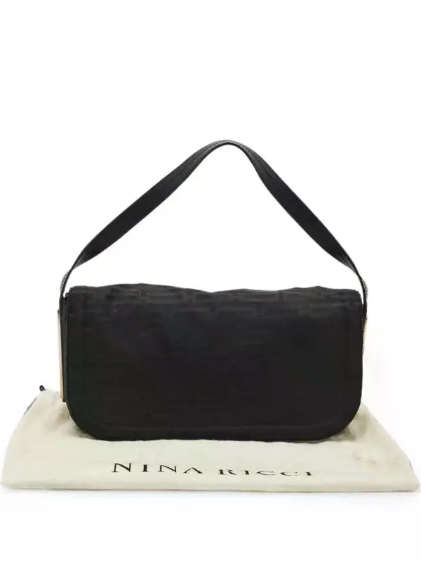 Nina Ricci Flap Shoulder Bag - Black