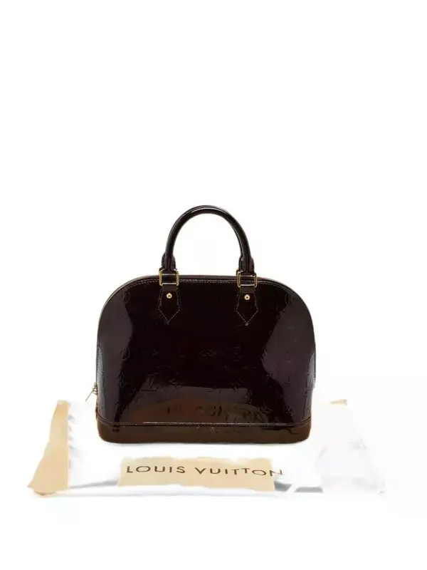 LOUIS VUITTON 2011 Alma Monogram Vernis Tote Bag - Red