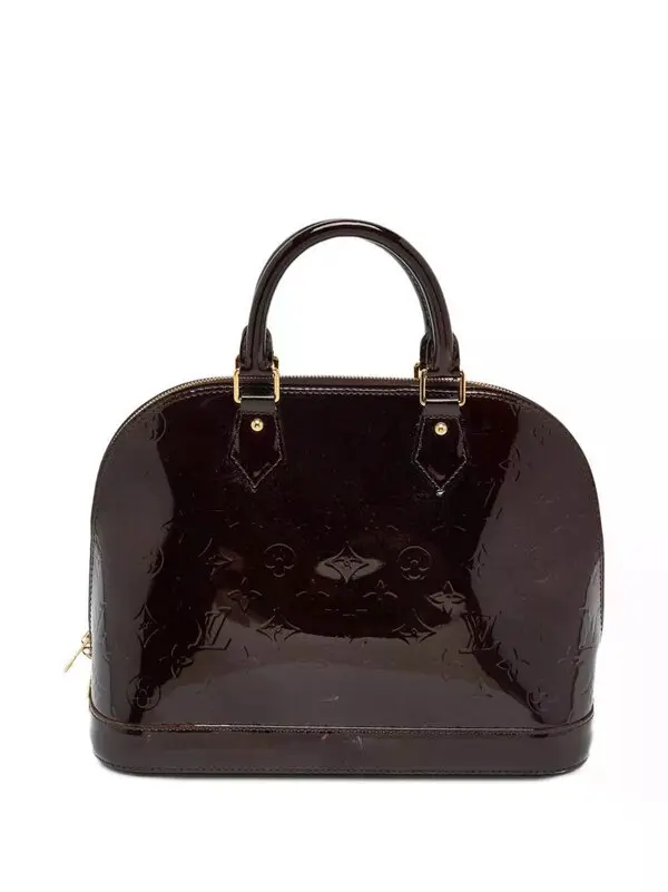 LOUIS VUITTON 2011 Alma Monogram Vernis Tote Bag - Red