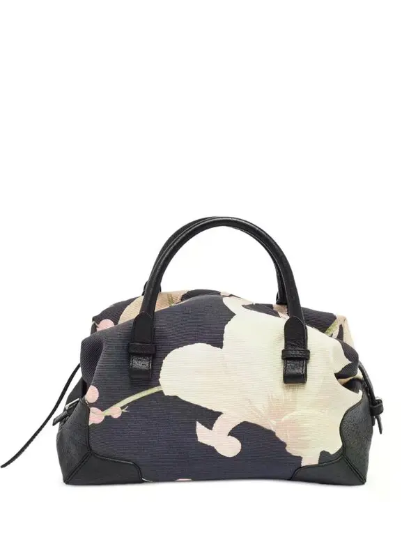 FERRAGAMO Floral Print Satchel Bag
