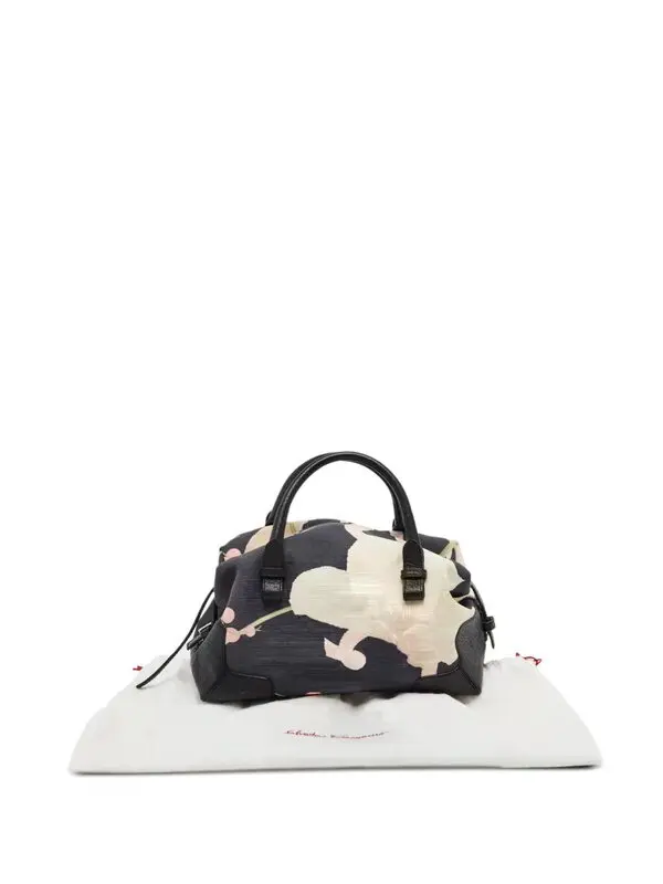 FERRAGAMO Floral Print Satchel Bag