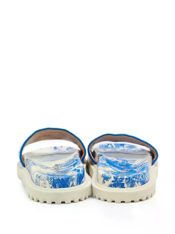 Dior Toile De Jouy Embroidered Sandals