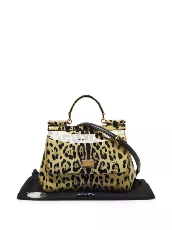Dolce & Gabbana Medium Sicily Leopard-print Tote Bag