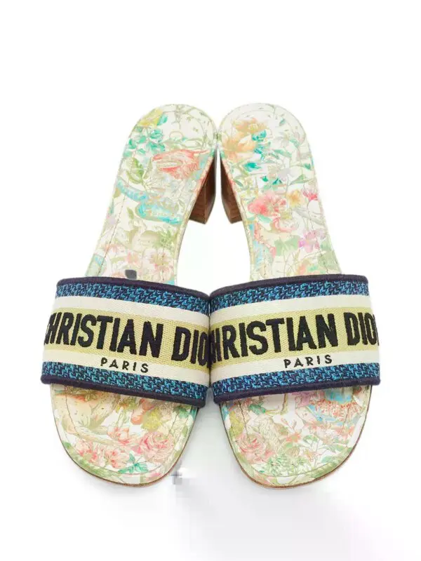 Dior Dway Floral-print Sandals