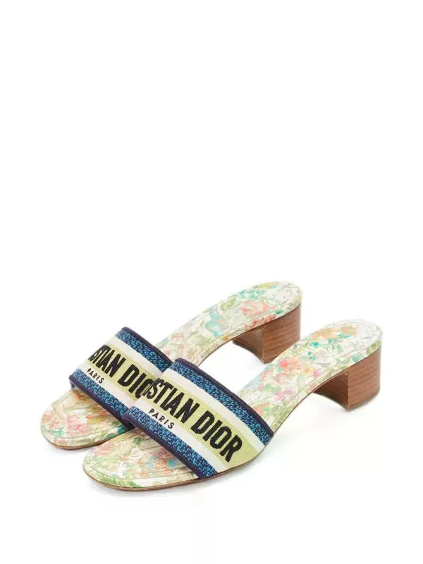 Dior Dway Floral-print Sandals