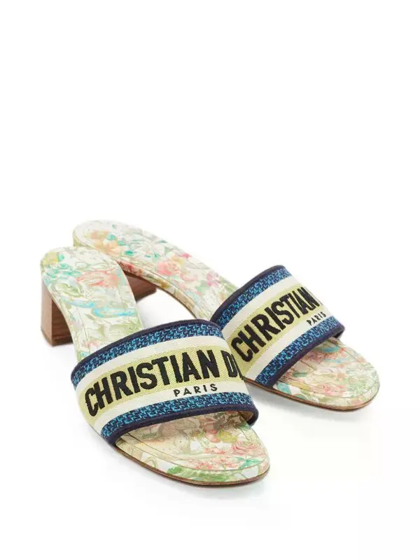 Dior Dway Floral-print Sandals