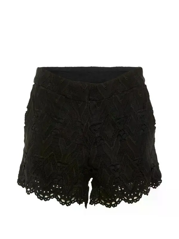 Maje Ikita Scalloped-edge Shorts