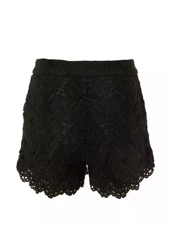 Maje Ikita Scalloped-edge Shorts