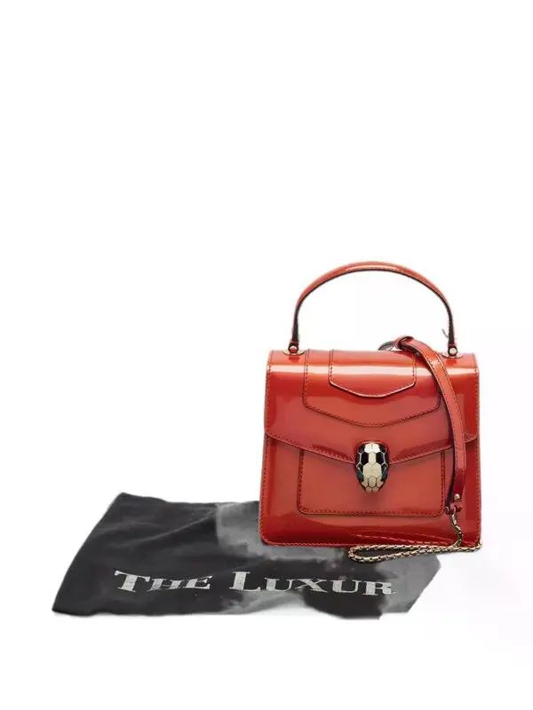 BVLGARI 2017 Serpenti Forever Leather Tote Bag