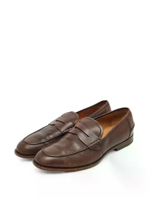 Gucci Penny Saddle-strap Loafers