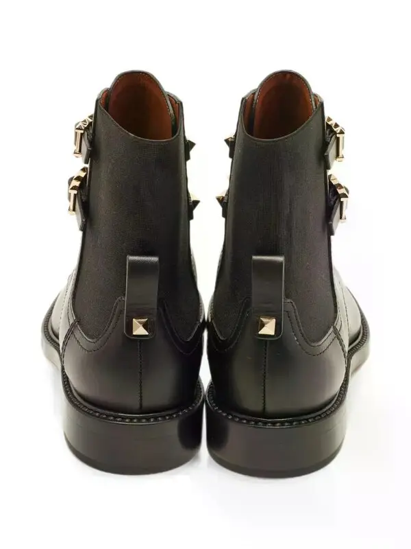 Valentino Garavani Rockstud Buckle Ankle Boots