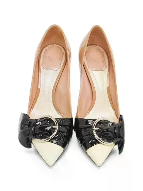 Dior Buckled Pointed-toe Pumps