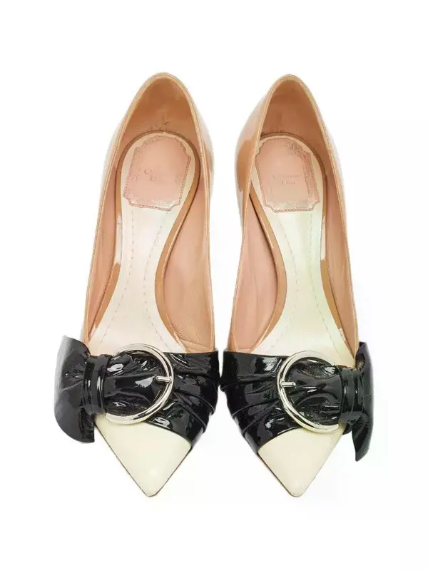 Dior Buckled Pointed-toe Pumps