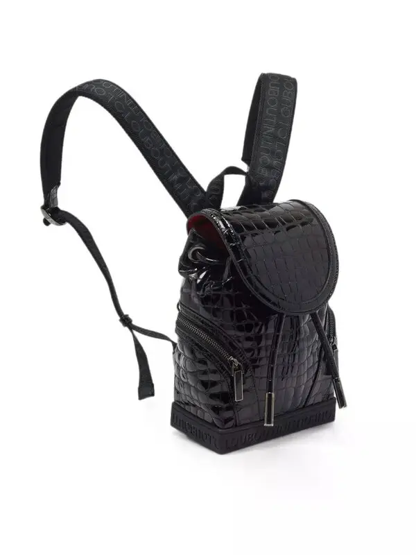 CHRISTIAN LOUBOUTIN Small Explorafunk Crocodile-effect Backpack