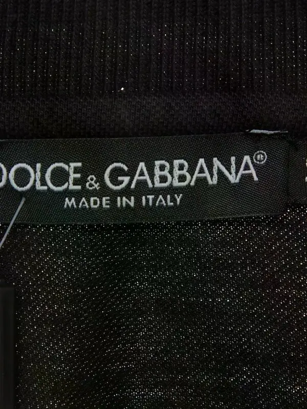 Dolce & Gabbana Crest Embroidered Polo Shirt