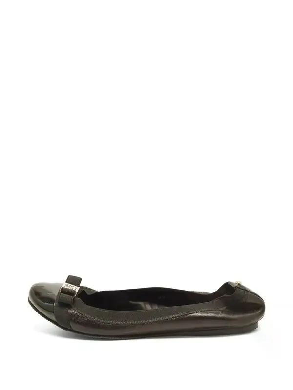 Carolina Herrera Bow-detail Cap-toe Ballet Flats