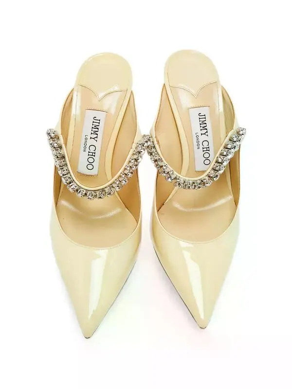 JIMMY CHOO Bing Crystal-embellished Heeled Mules