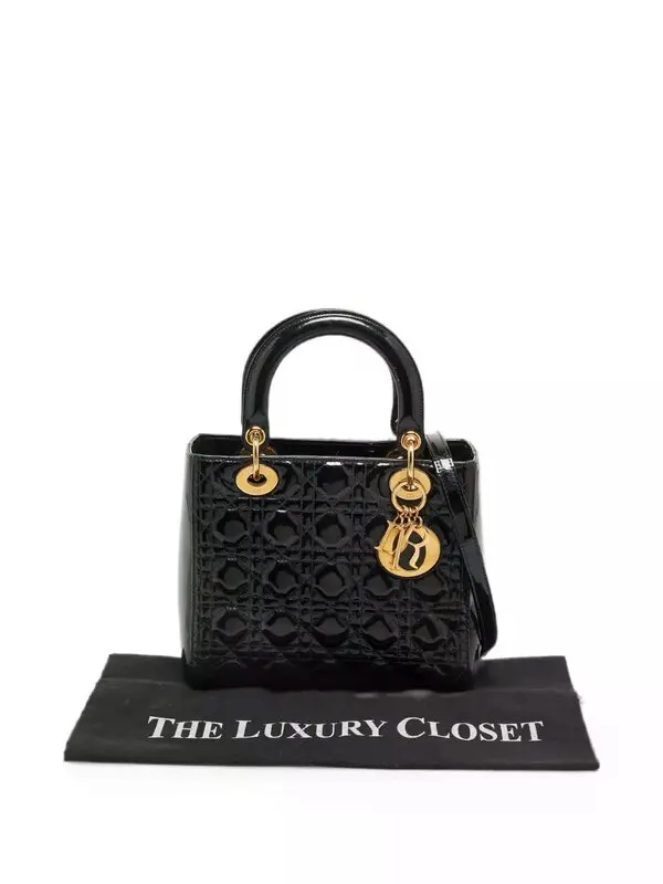 Dior 2013 Medium Lady Cannage Tote Bag
