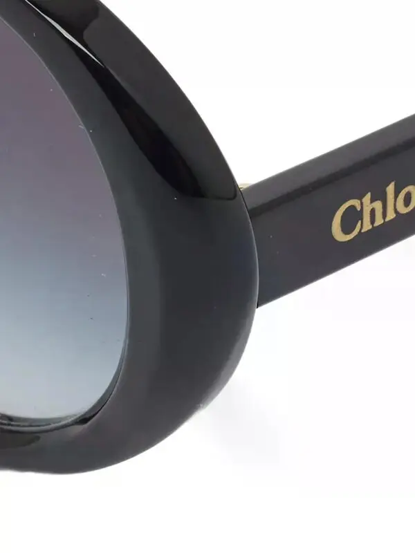Chloé Round Frame Gradient Lenses Sunglasses