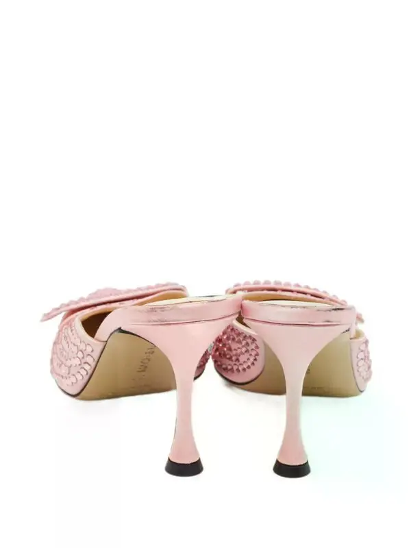 Mach & Mach Carrie Crystal-embellished Mules
