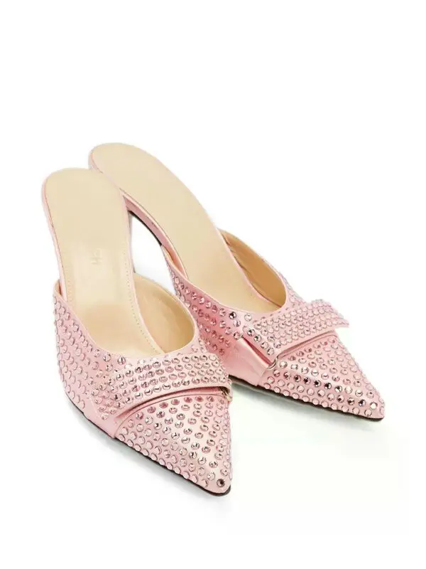 Mach & Mach Carrie Crystal-embellished Mules