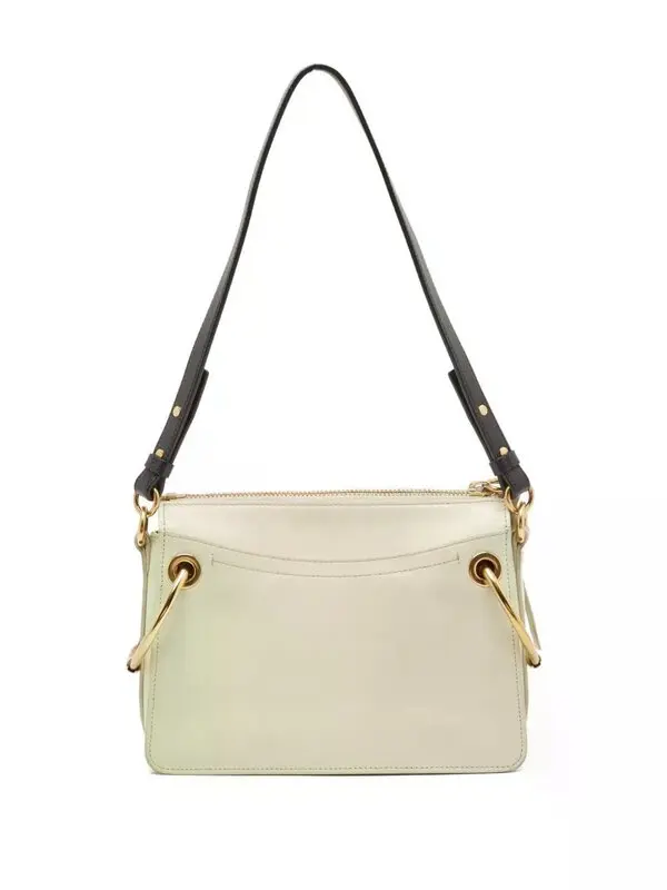 Chloé Suede Leather Ring Detail Bag - White