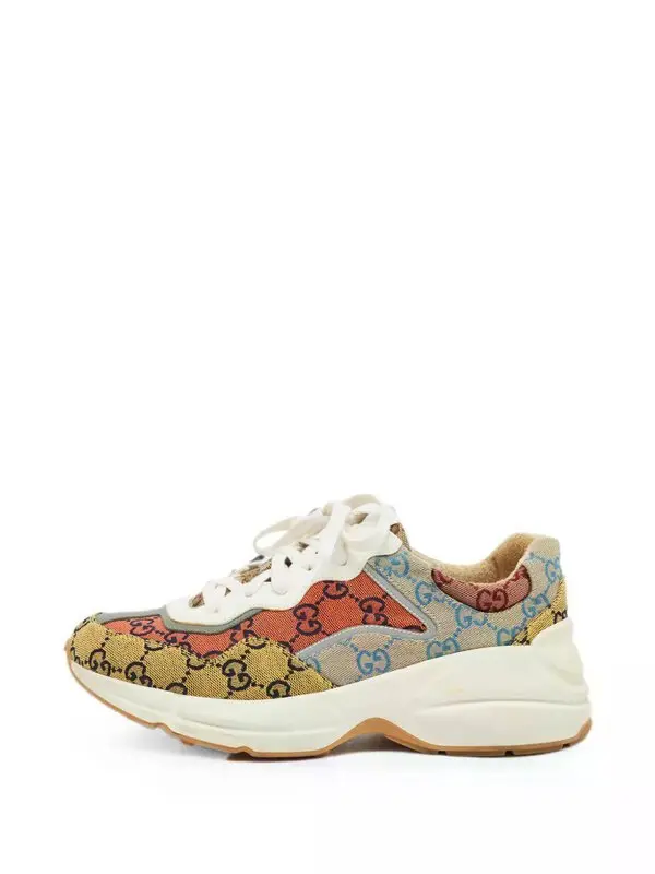 Gucci Rhyton Gg Canvas Sneakers