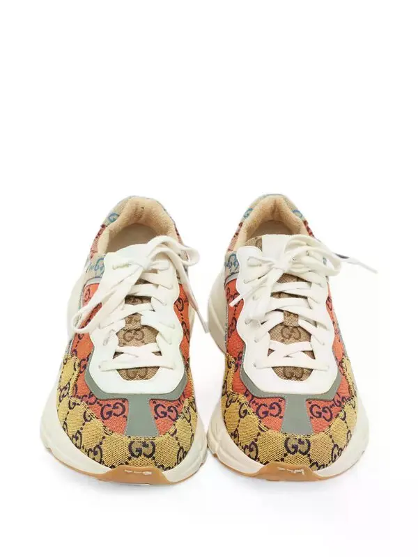 Gucci Rhyton Gg Canvas Sneakers