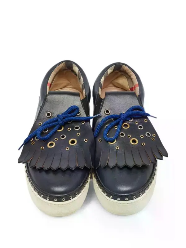 Burberry Kiltie Round-toe Sneakers