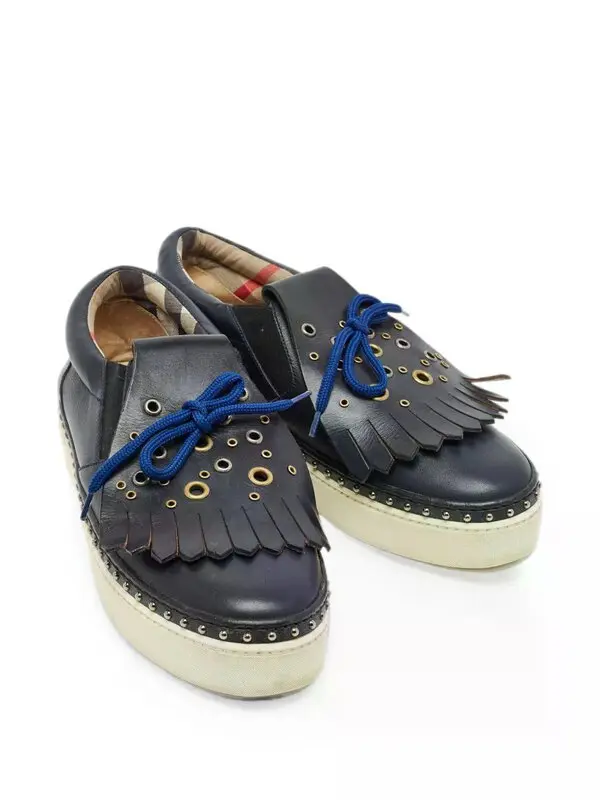 Burberry Kiltie Round-toe Sneakers