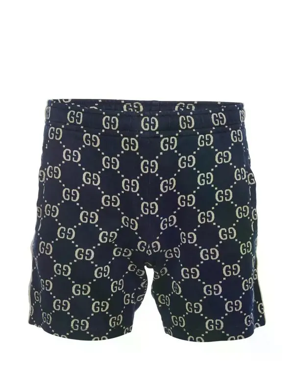 Gucci Gg Jacquard Web-stripe Shorts