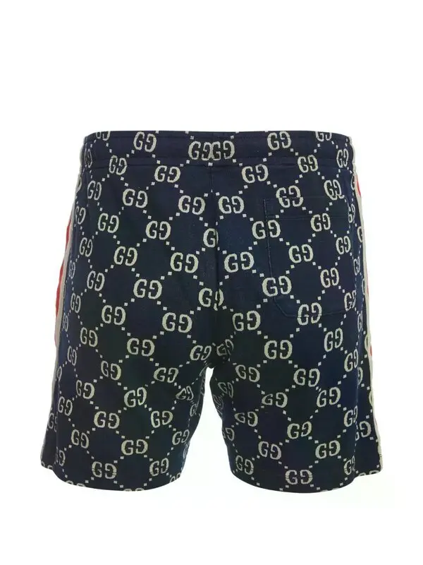 Gucci Gg Jacquard Web-stripe Shorts