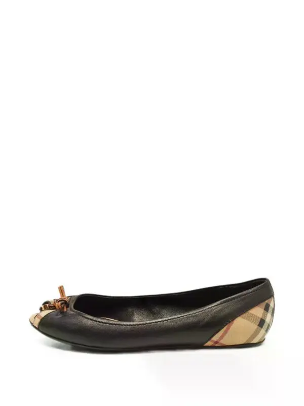Burberry Peep-toe Ballet Flats