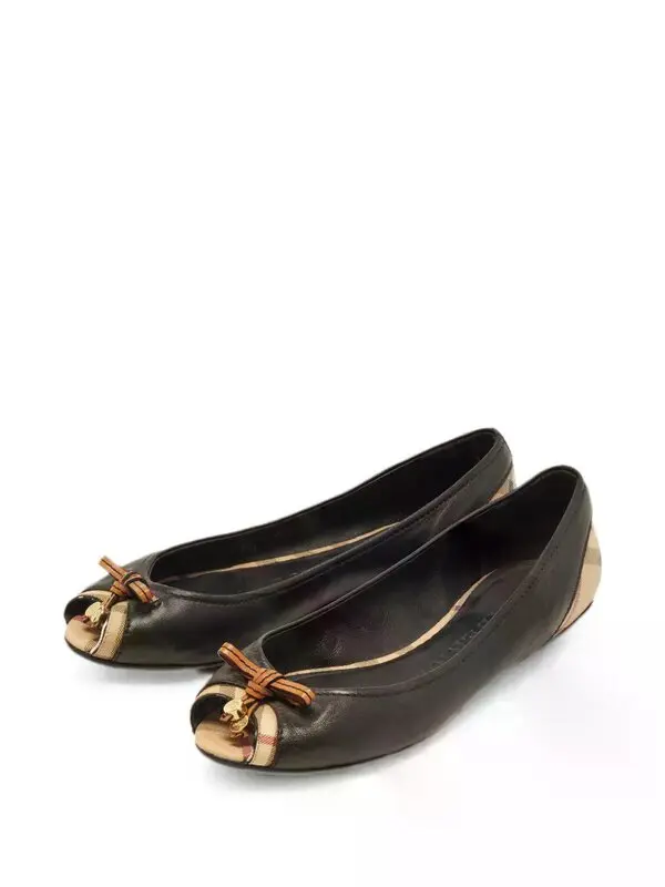 Burberry Peep-toe Ballet Flats