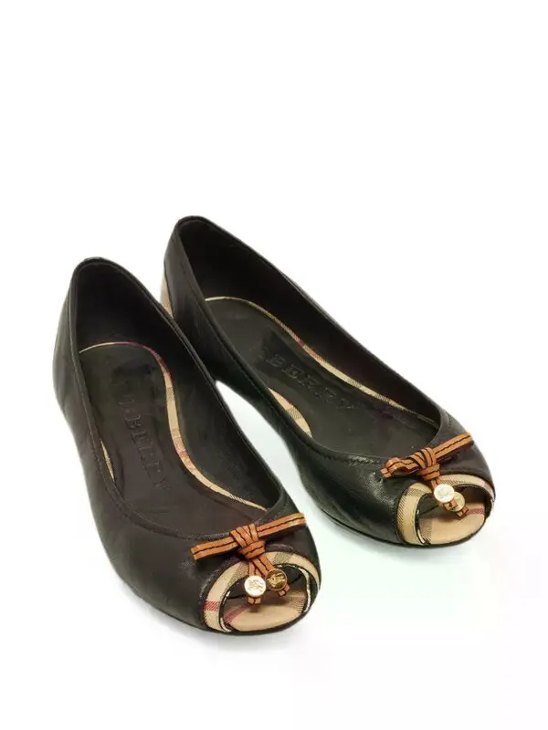 Burberry Peep-toe Ballet Flats