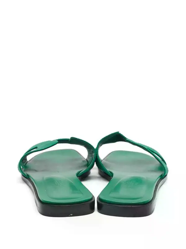 Hermès Oran H-cutout Sandals - Green