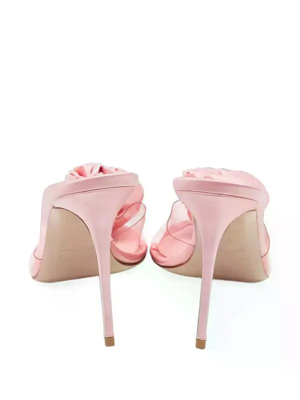 LE SILLA Rose Applique Slide Sandals