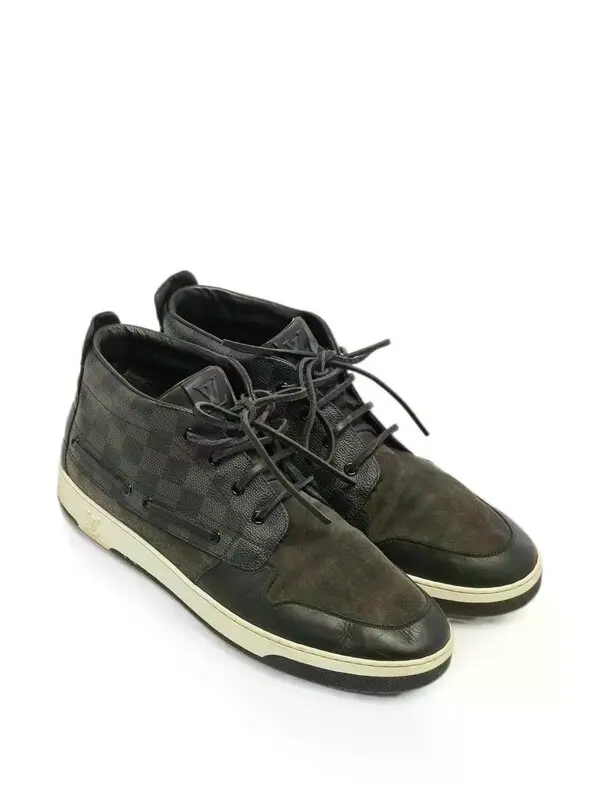 LOUIS VUITTON Damier Graphite High-top Sneakers