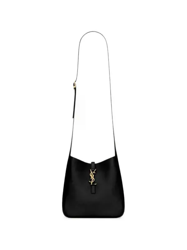 Saint Laurent Le 5 À 7 Supple Crossbody Bag In Grained Leather - Black